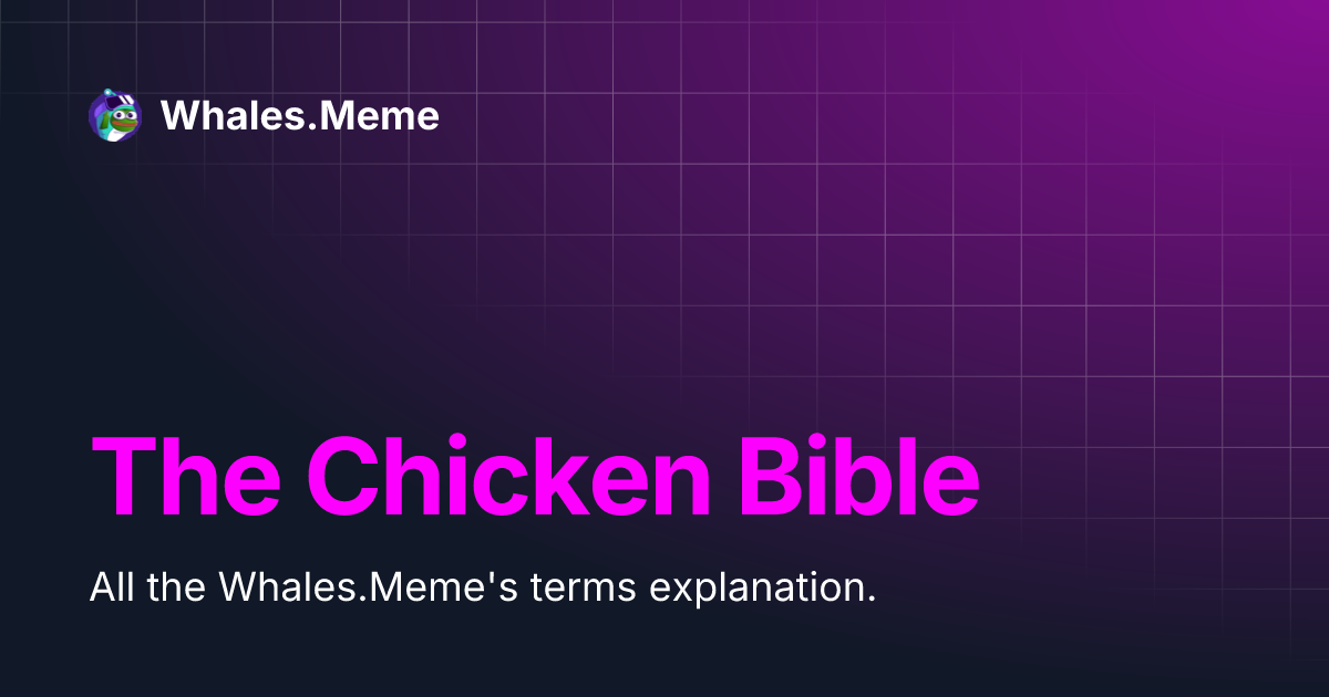 The Chicken Bible | Whales.Meme